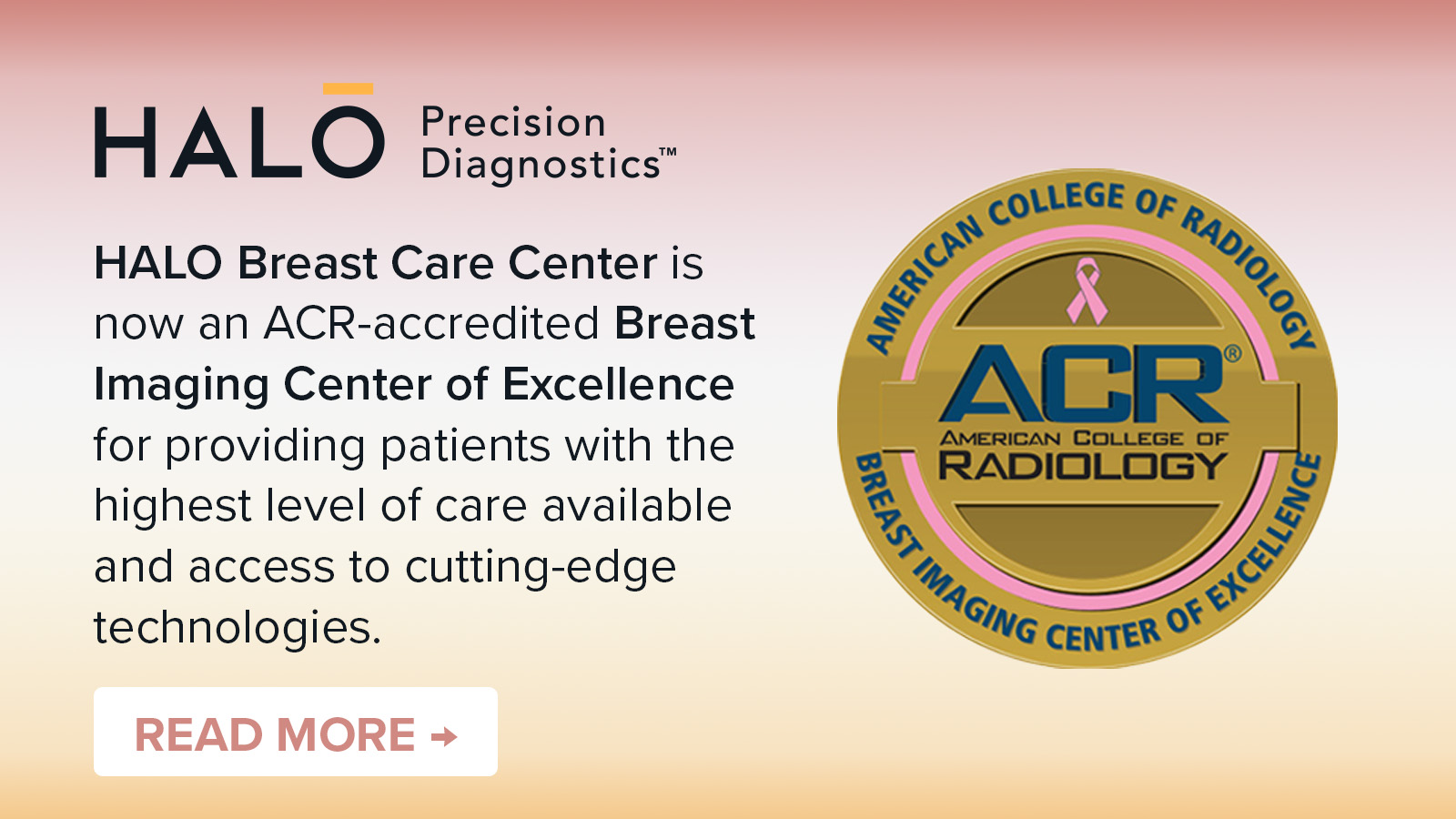 Paving the Way Forward: HALO Chico Breast Center Awarded ACR's ...